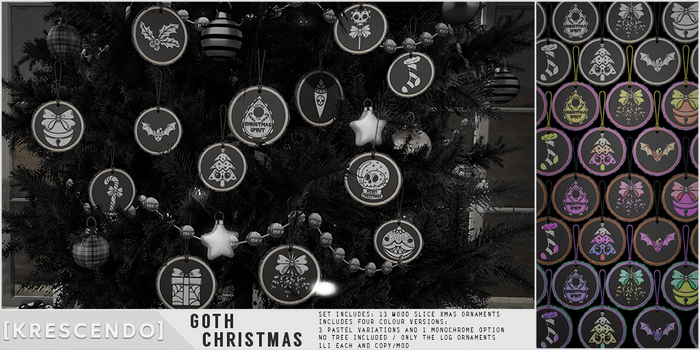 Second Life Marketplace - [Kres] Goth Christmas Set